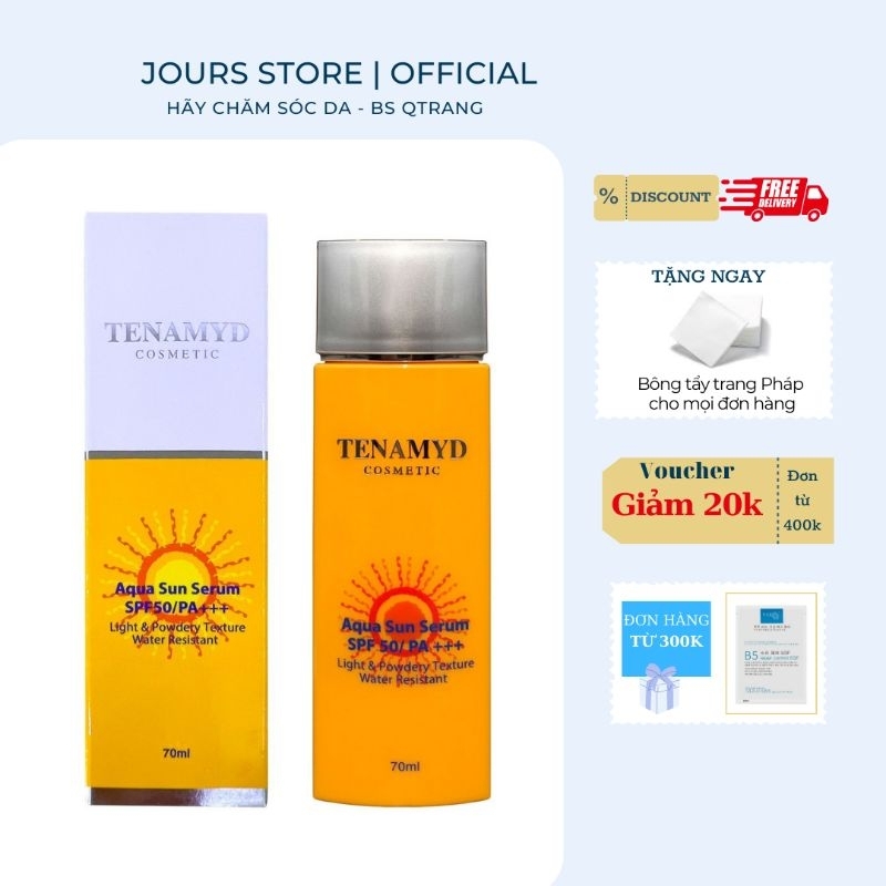 [ Mẫu mới] Tinh chất chống nắng dạng serum - TENAMYD AQUA SUN SERUM ...