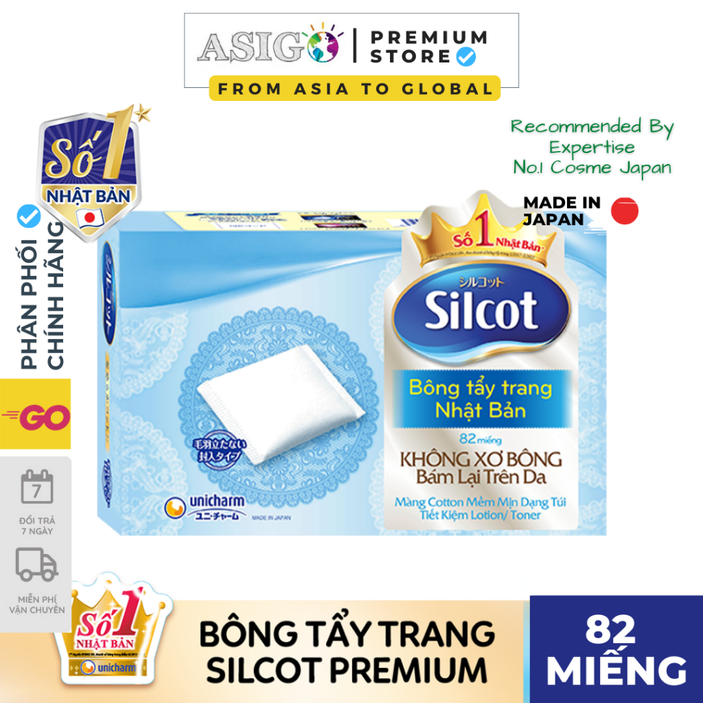 Bông tẩy trang Silcot - Bông Trang Điểm Silcot 82 Nhật Bản Cao Cấp ...