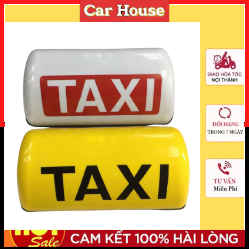 Mào taxi vàng - có đèn - đế nam châm cỡ 28cm - Carhouse Phụ Kiện Xế Yêu ...