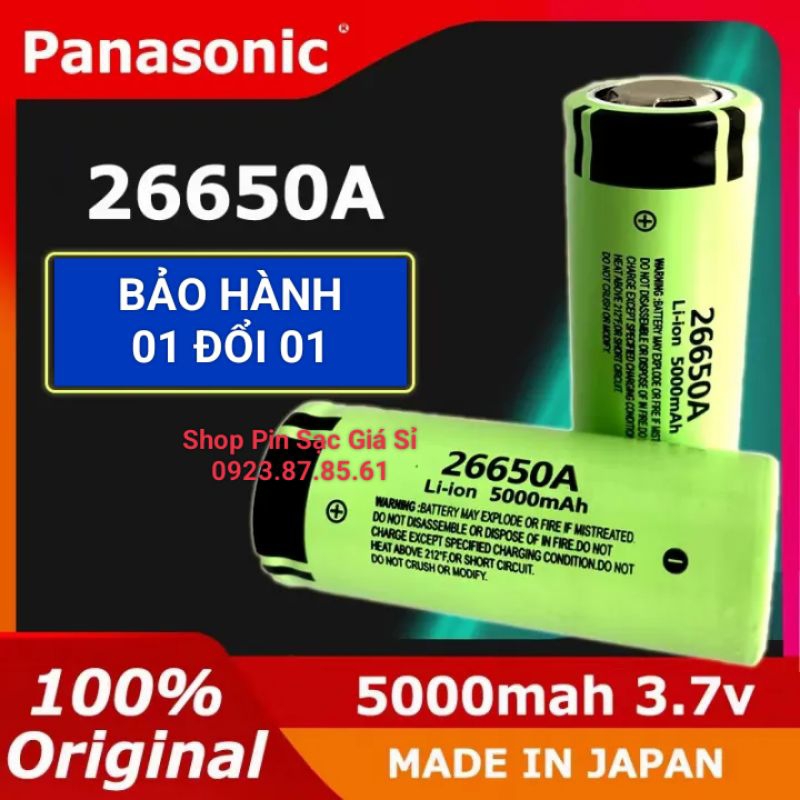 Pin 26650 Panasonic 5000mah JAPAN | Shopee Việt Nam