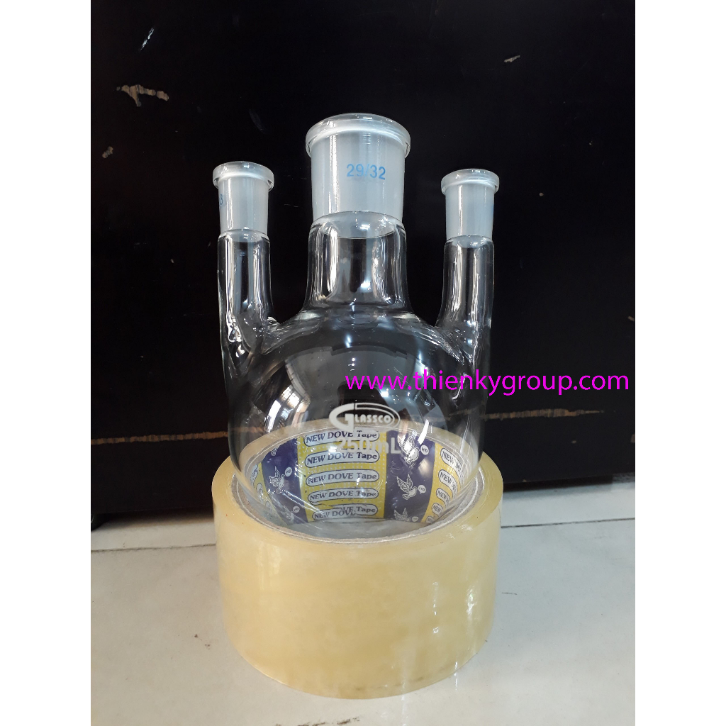 Bình cầu đáy tròn 3 cổ nhám 29/32,14/23 250ml Glassco | Shopee Việt Nam