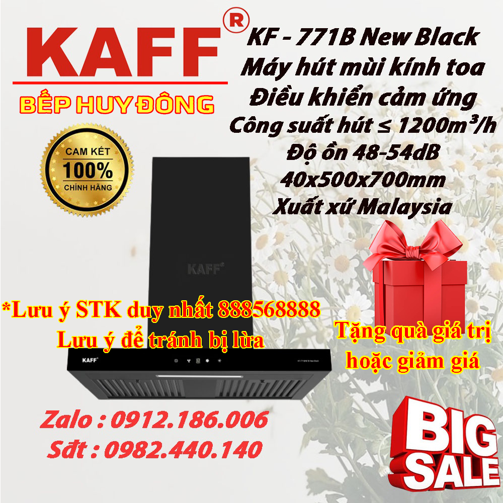 MÁY HÚT MÙI KAFF KF - 771B New Black / KF - 991B New Black | Shopee Việt Nam