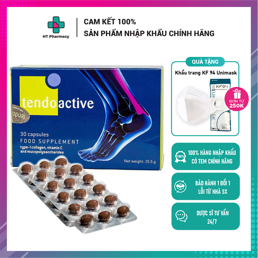 Tendoactive - Viên Uống Tăng Cường Sức Khỏe Cho Gân (Hộp 30 Viên ...
