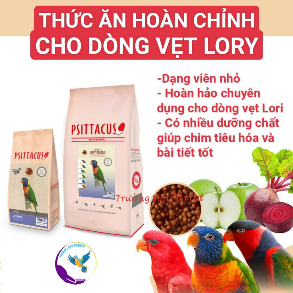 100g/200g Thức ăn viên hoàn chỉnh chuyên dụng cho vẹt Lory (Lory Pearls ...