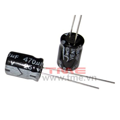 470uF/25V ±20% Aluminum Electrolytic Capacitor, 8x12 mm | Shopee Việt Nam