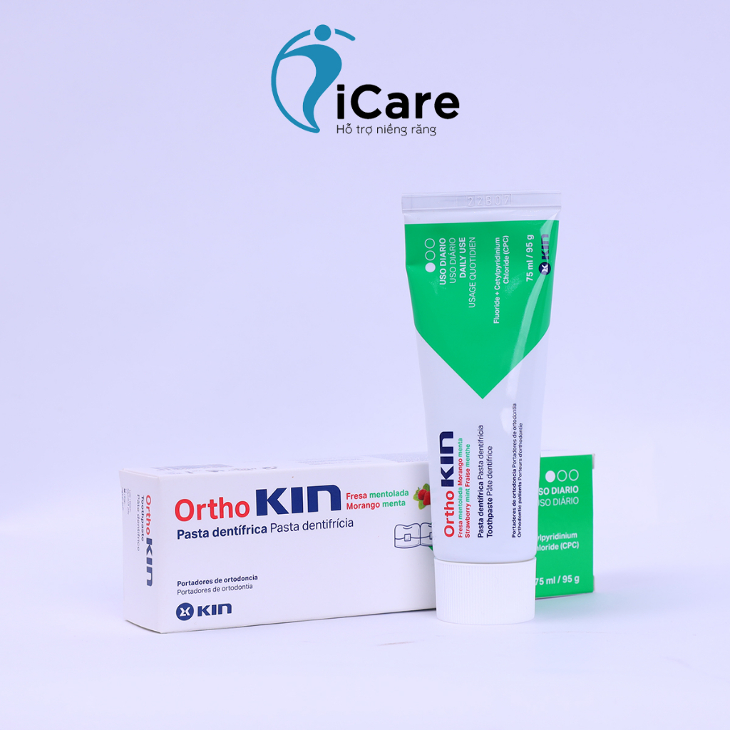 ICARE | Kem Đánh Răng Dành Cho Người Niềng Răng Ortho Kin 75ml | Shopee Việt Nam