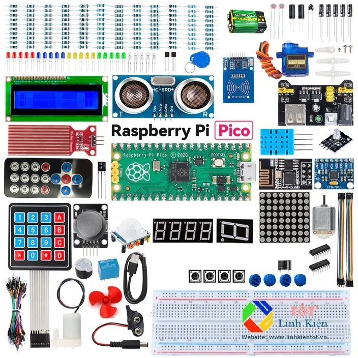 Raspberry Pi Pico Starter kit - Bộ kit lập trình Raspberry Pi Pico | Shopee Việt Nam
