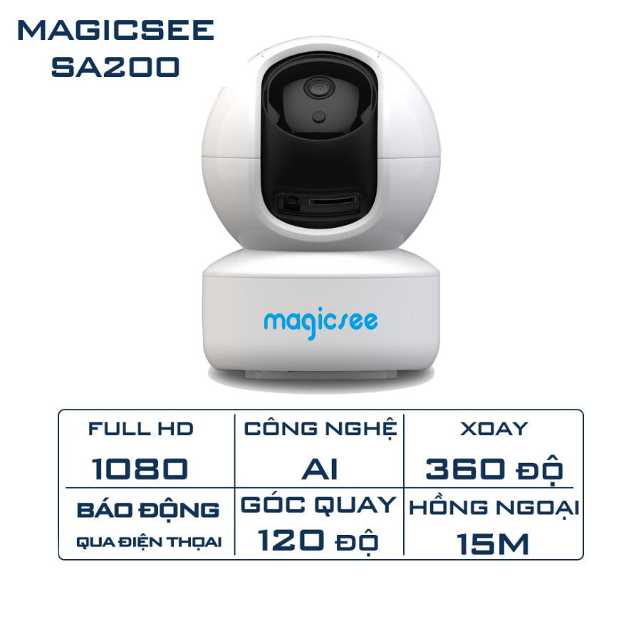Camera giám sát không dây wifi Magicsee SA200 Full HD1080 Camera dành ...