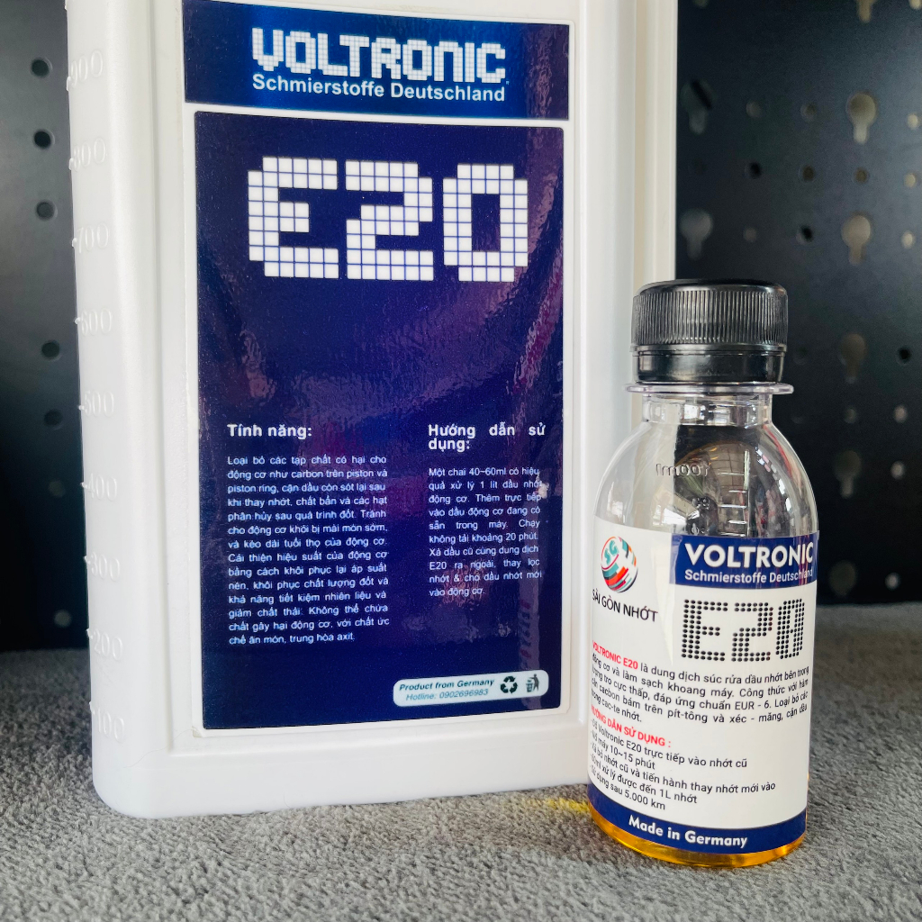 Dung dịch súc rửa động cơ VOLTRONIC E20 ENGINE FLUSH 1L, Súc Nhớt Xe Máy Xe Ô tô | Shopee Việt Nam
