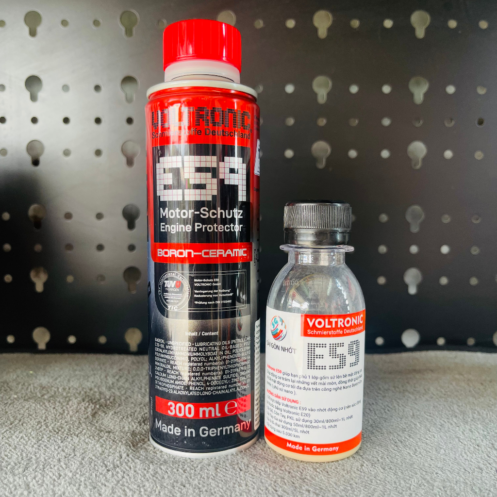 PHỤ GIA DẦU NHỚT VOLTRONIC E59, Phủ Ceramic Gốm Sứ, Bảo Vệ Động Cơ dùng cho Xe Máy Xe Ô tô ...