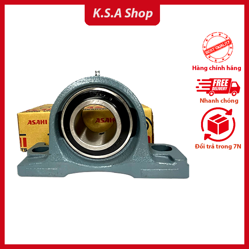 Gối đỡ vòng bi bạc đạn UCP 204, 205, 206, 207, 208, 209, 210 NSX ASAHI Nhật Bản - Hàng chính ...