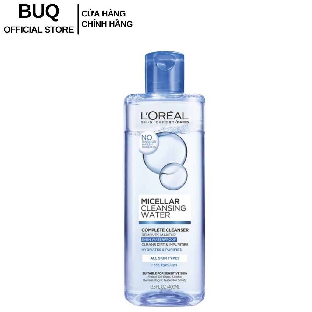 Nước tẩy trang làm sạch sâu L'Oreal Paris 3in1 Micellar Water 400ml/95ml | Shopee Việt Nam