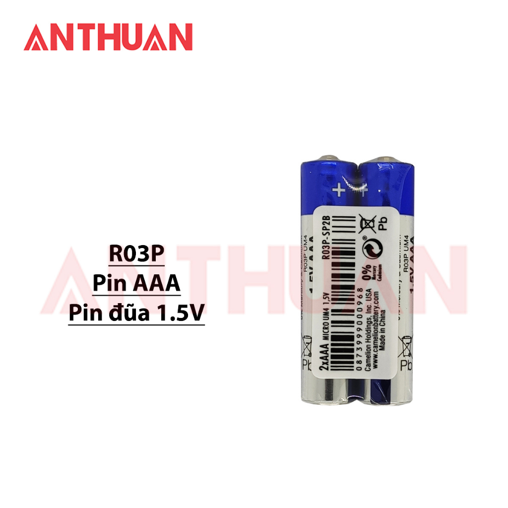 Hộp 40 viên pin AA/2A, AAA/3A Camelion Super Heavy Duty Battery 1.5V ...