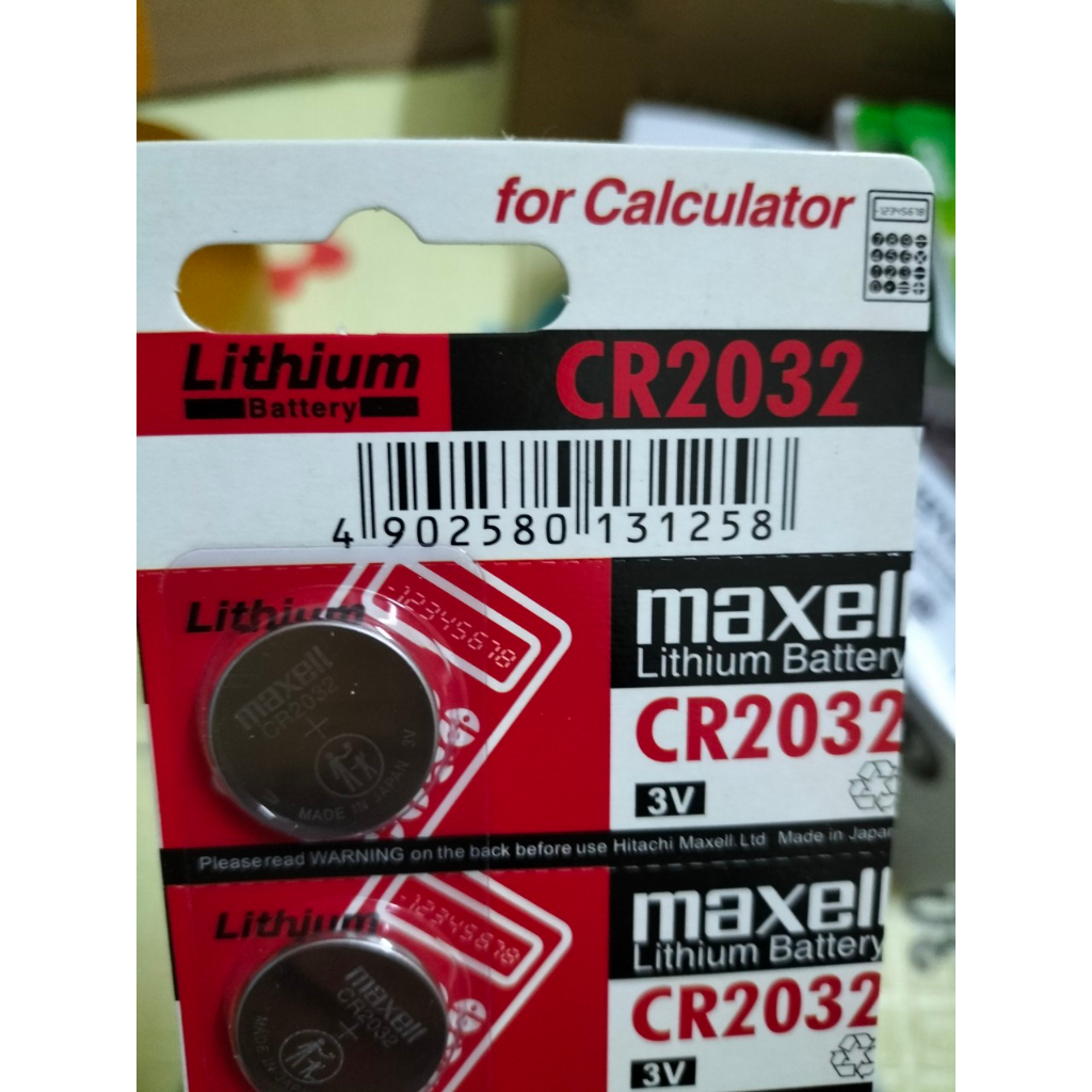 Vỉ 5 Viên Pin CR2032 - CR2025 - CR2016 Maxell Lithium 3V - Japan ...