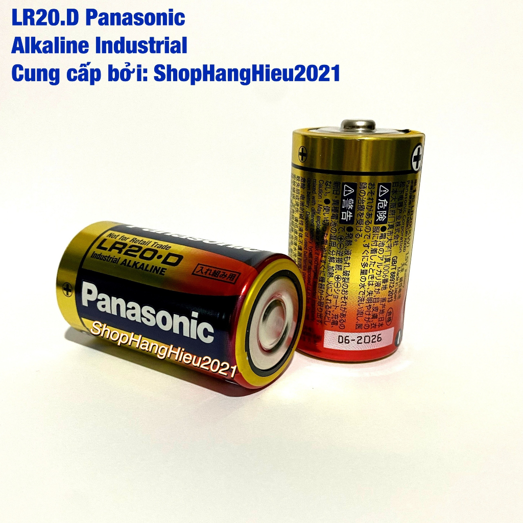 Pin LR20.D Panasonic Industrial Alkaline 1.5V LR20(XW) Công Suất Cao ...