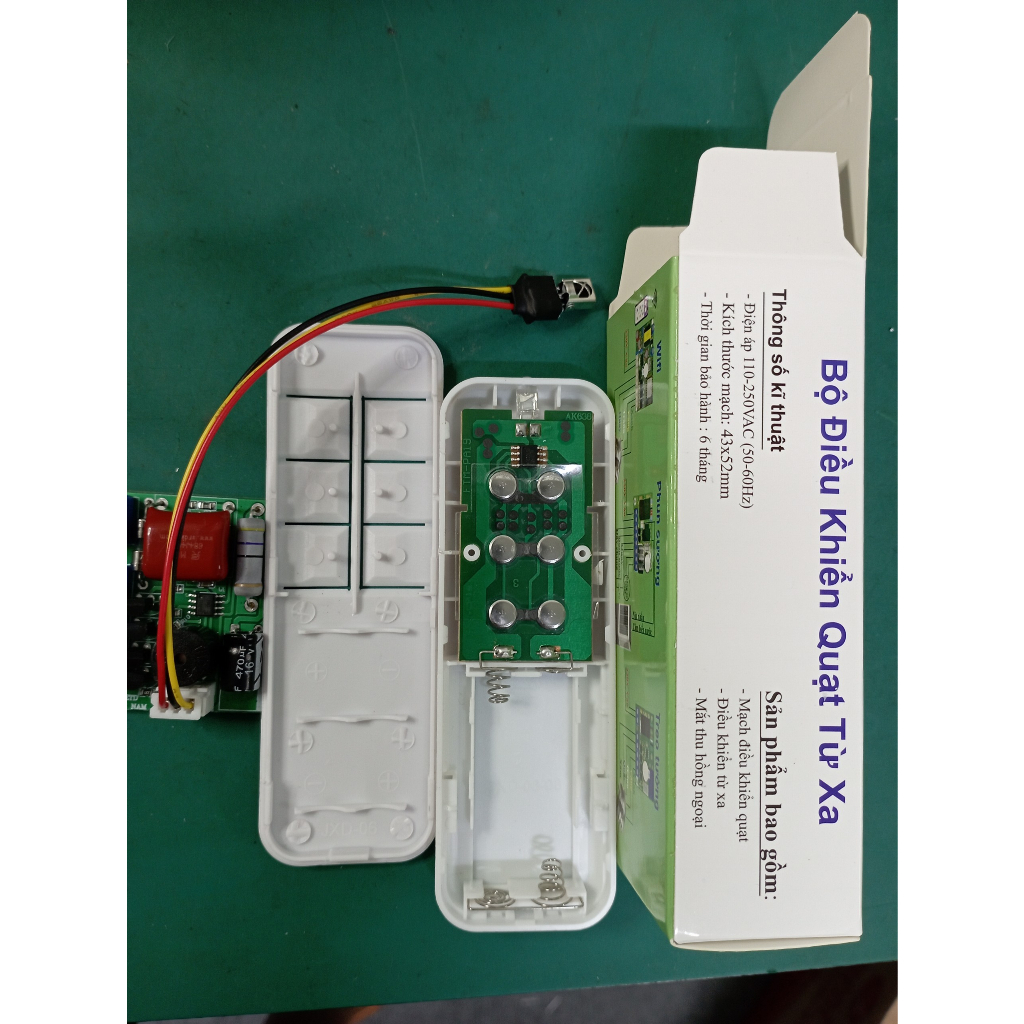 Bộ mạch quạt điều hoà FT323 322 V2 công suất lớn, hẹn giờ bật - tắt ...