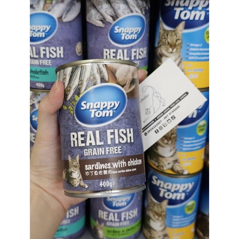 Pate SNAPPY TOM REAL FISH và SNAPPY TOM LOAF GARVY dành cho mèo - Lon ...