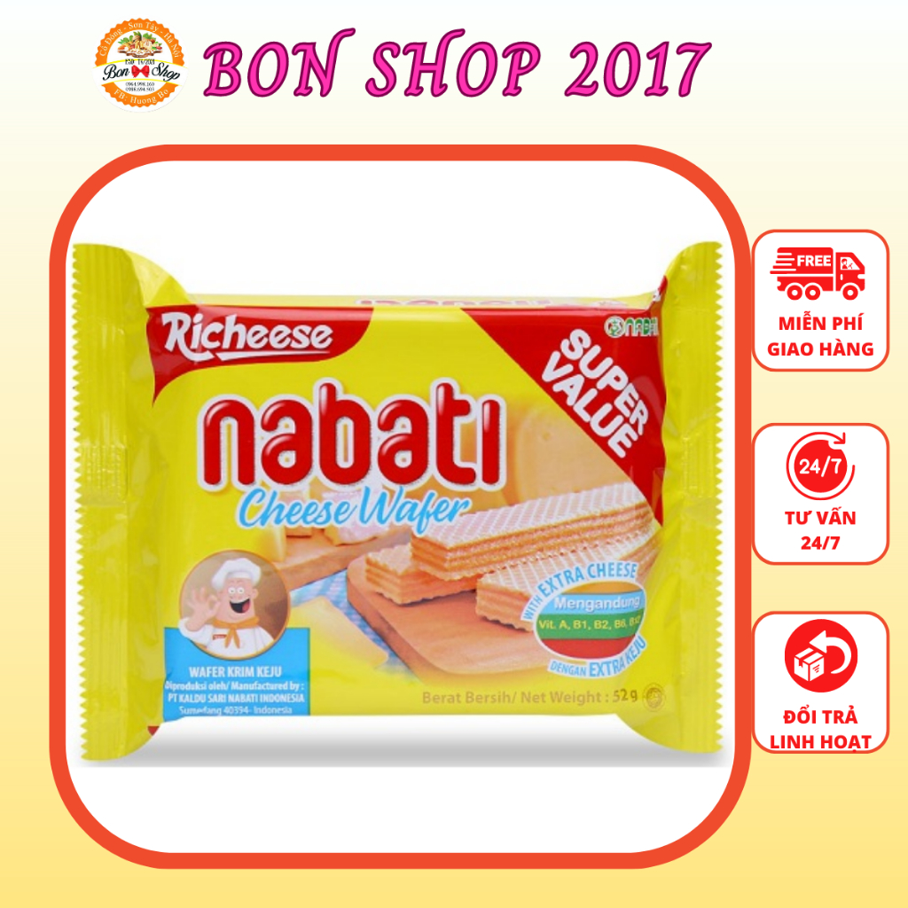 Bánh xốp Nabati thơm ngon giòn xốp 17g | Shopee Việt Nam