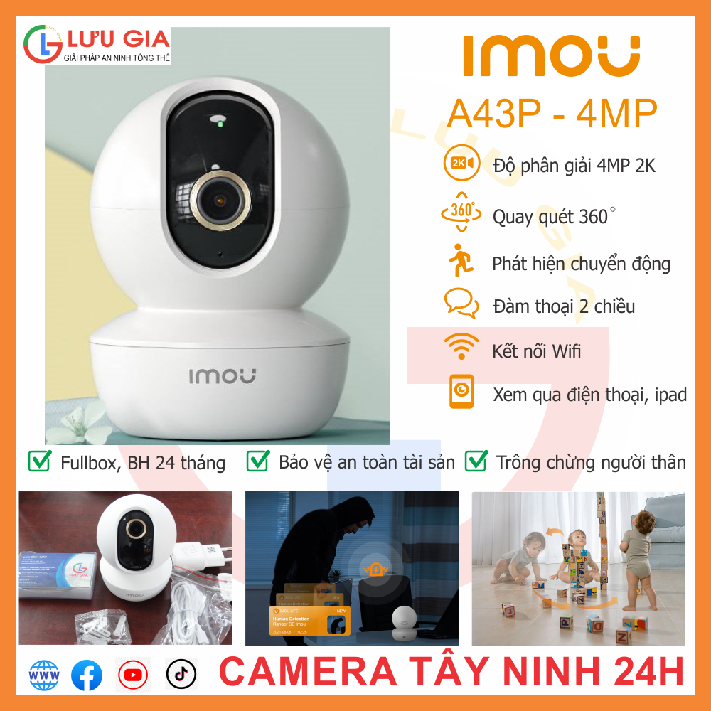 Camera wifi 4MP IMOU Ranger SE - A43P quay quét 360 - CAMERATAYNINH24H ...
