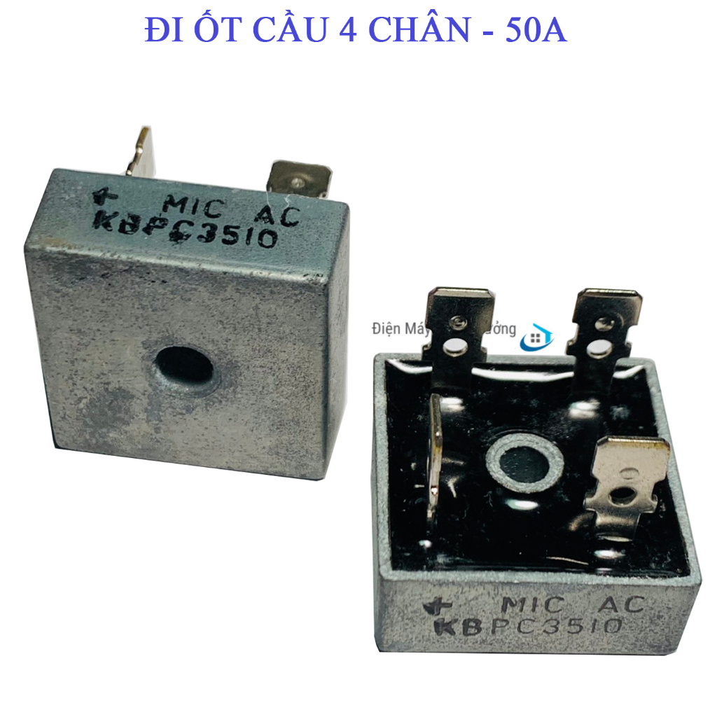 Đi ốt sạc acquy 35A có tản nhiệt - Diot cầu 4 chân công suất lớn dùng ...