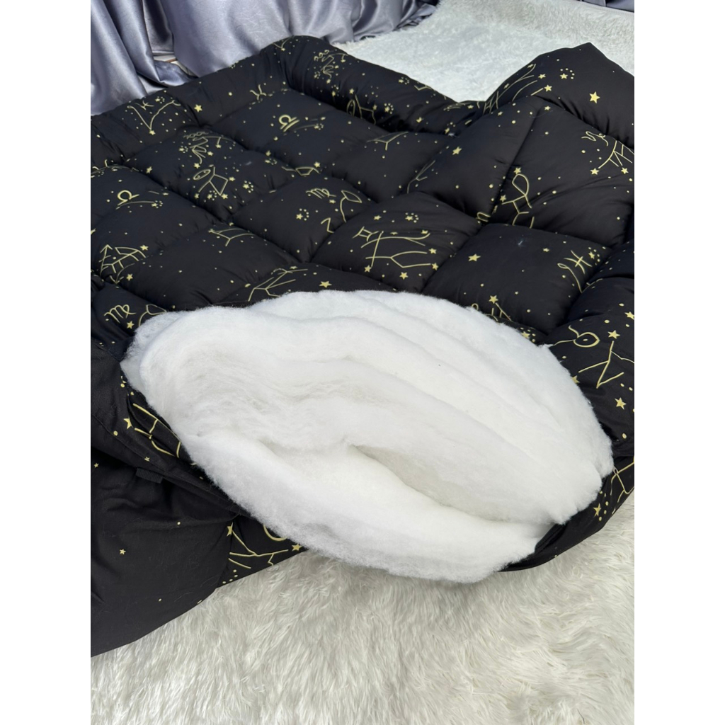 Nệm Topper Hàng Cao Cấp Dày 9cm, Tấm Đệm Trải Sàn Sợi Bông Microfen ...