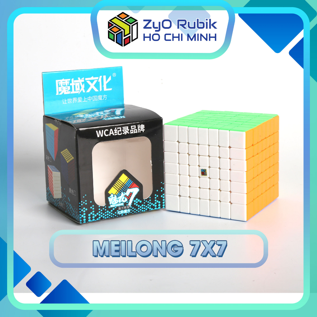 Rubik 7x7 Meilong 7 Stickerless Không Viền - Đồ Chơi Phát Triển Trí Tuệ ...
