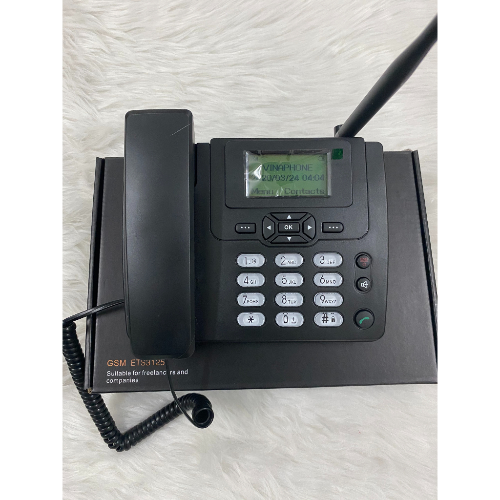 Điện thoại bàn không dây lắp sim di động, gphone, homephone ETS 3125i ...