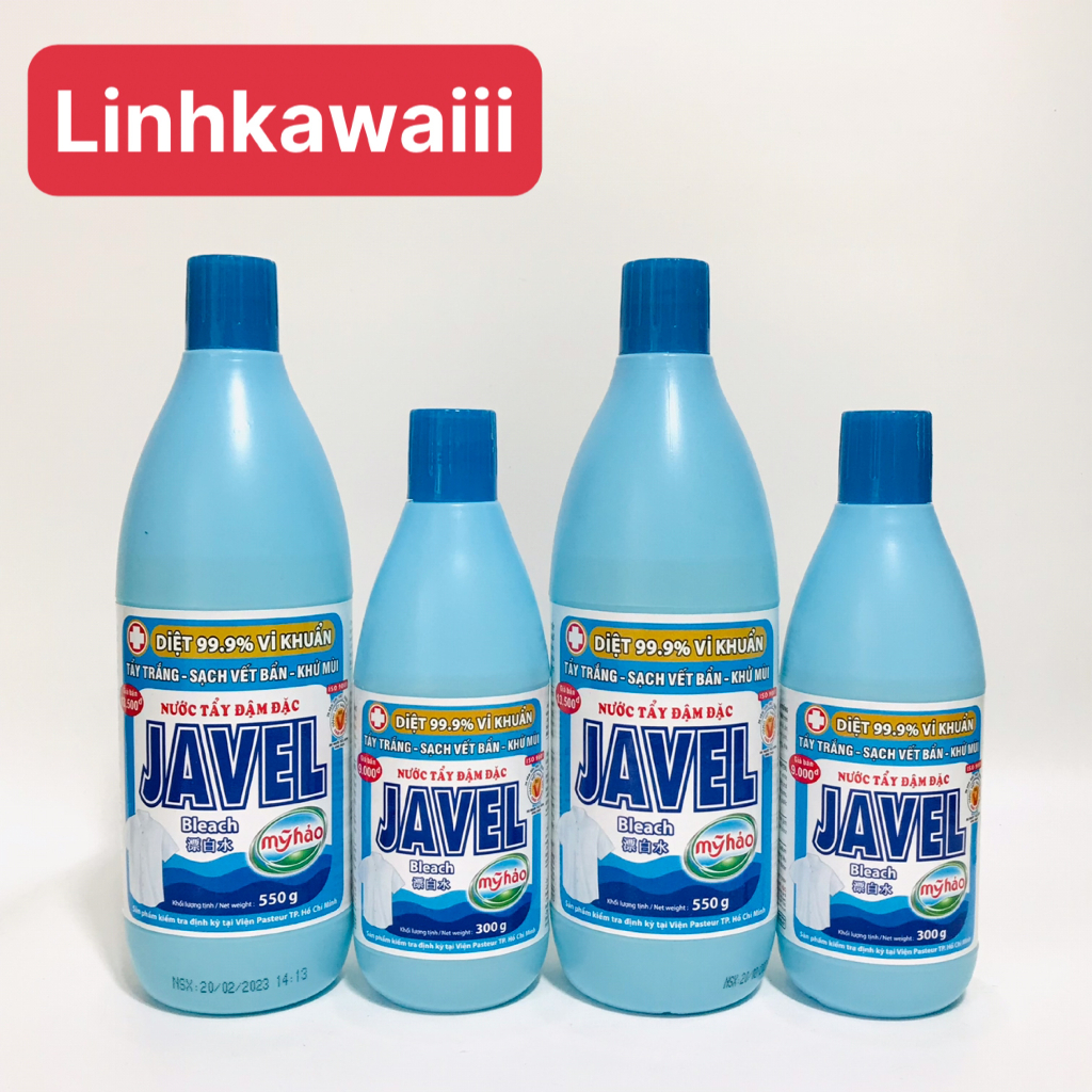Nước tẩy quần áo trắng Javel Mỹ Hảo (300g - 550g) | Shopee Việt Nam