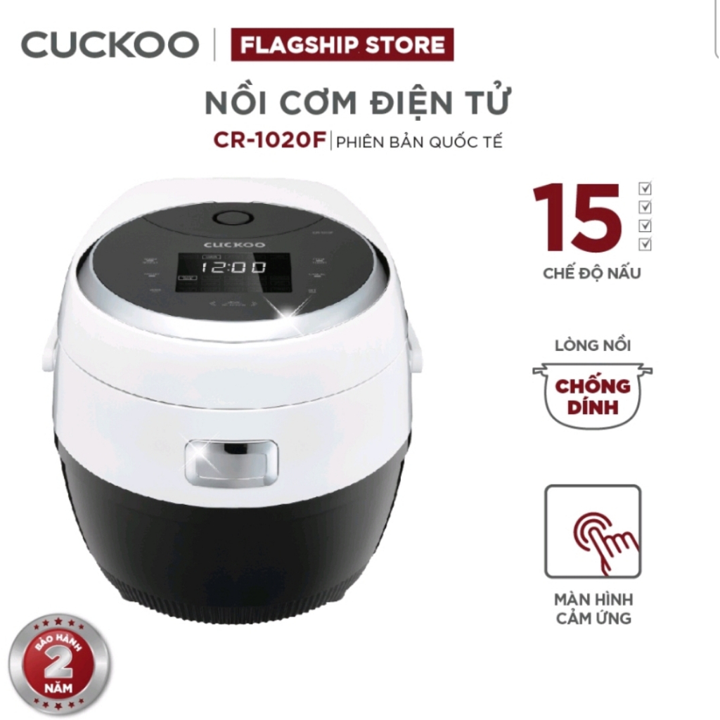 Nồi cơm điện tử Cuckoo 1,8 lít CR-1020F - Hàng chính hãng - Chất lượng ...