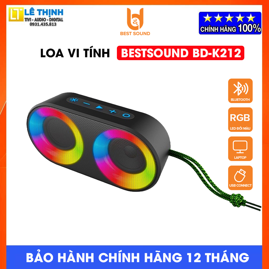 Loa Bluetooth B&D BEST SOUND BD-K212 | Công suất 20W , chống nước IPX7, pin 5h, hỗ trợ thẻ nhớ ...