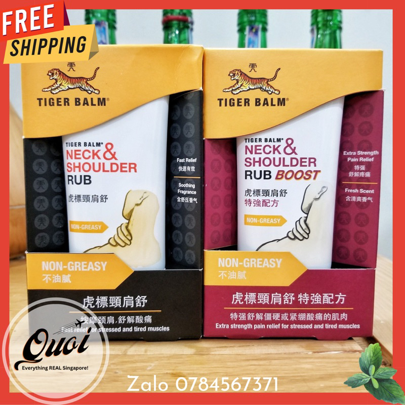 [Singapore] [KHÔNG Thái Lan] Cao/dầu xoa bóp cổ vai gáy Tiger Balm Neck ...
