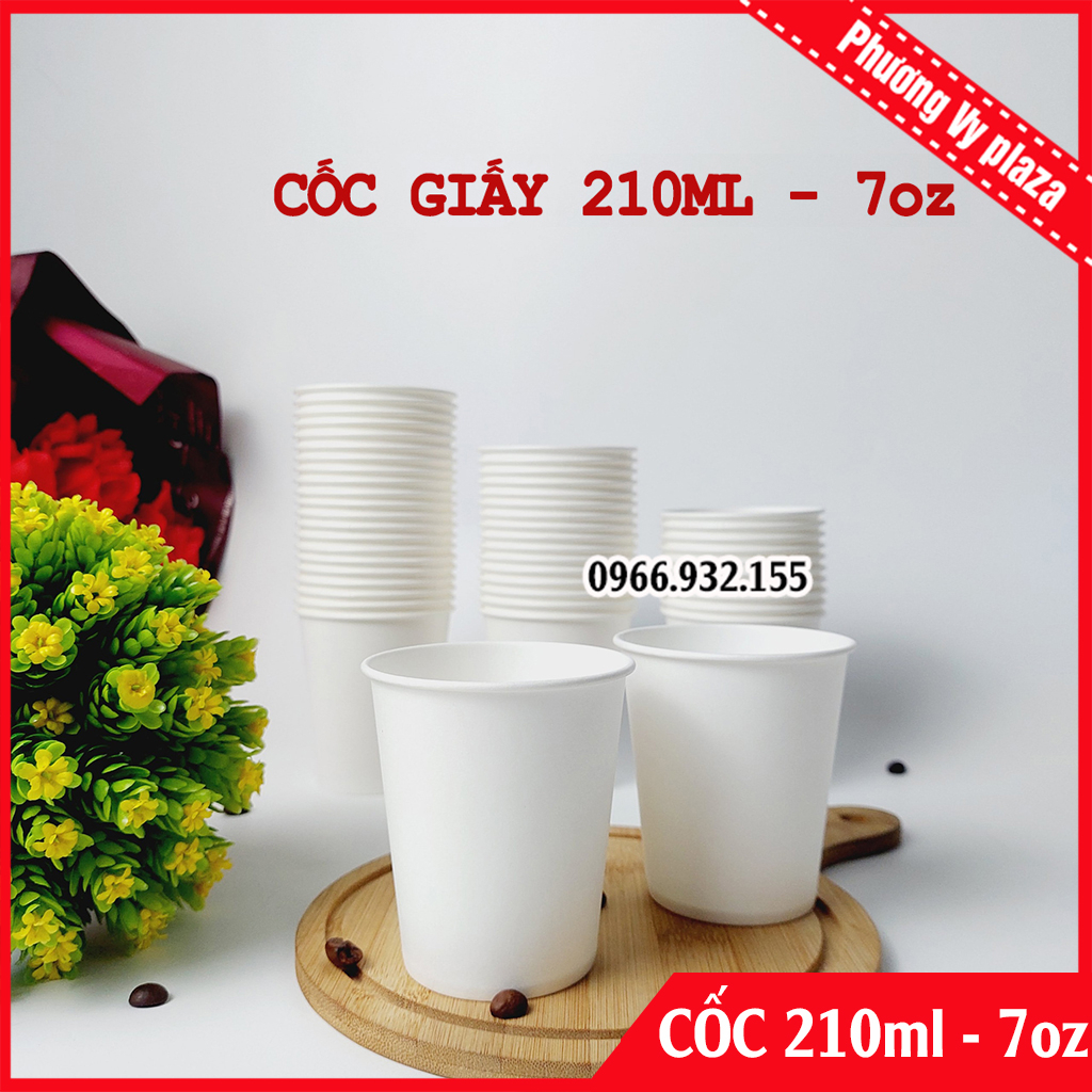 1000 chiếc ly giấy 210ml - 7oz cốc giấy dùng 1 lần NHẬP KHẨU HÀN QUỐC | Shopee Việt Nam