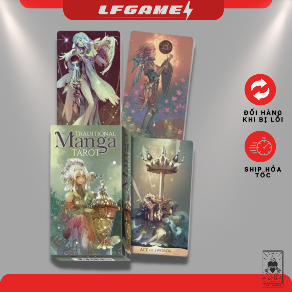 Bộ bài Tarot Traditional Manga Tarot bói bài oracle [MUA 2 BỘ BẤT KÌ ...