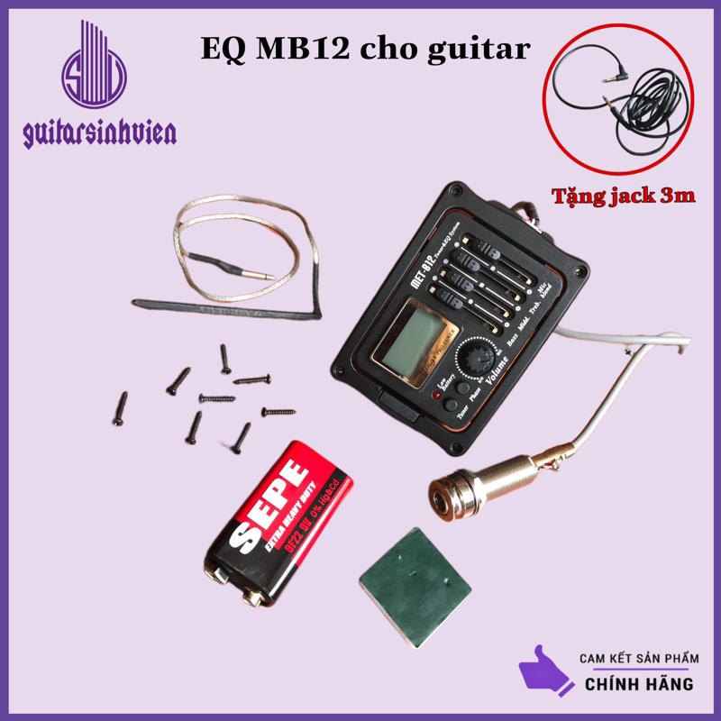 EQ MB12 kết nối loa cho guitar - Có màn hình chỉnh dây đàn - Chính hãng ...