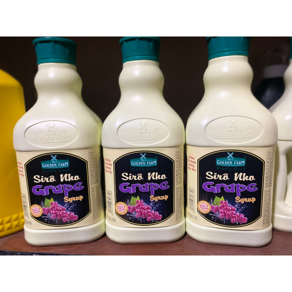 Siro Nho Golden Farm can 2 lít | Shopee Việt Nam