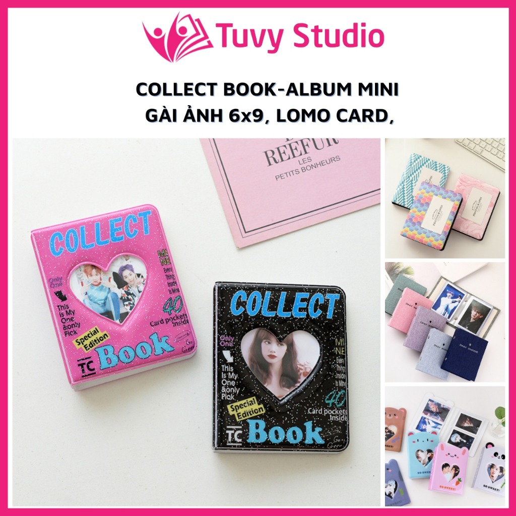 Collect book Hàn Quốc album ảnh mini 6x9 mẫu mới liên tục làm binder card, lomo card, quà tặng ...