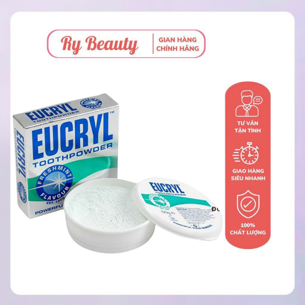 Bột đánh trắng răng Eucryl Toothpowder 50g | Shopee Việt Nam