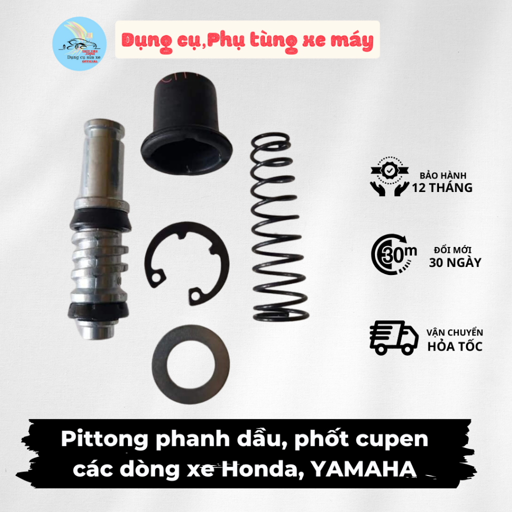 Pittong phanh dầu, phốt cupen các dòng xe Honda, YAMAHA | Shopee Việt Nam