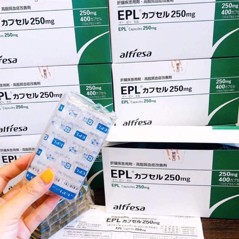 Viên Uống Giảm Gan Nhiễm Mỡ, Mỡ Máu Cao EPL Capsules 250mg 400 Viên ...