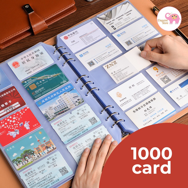 Sổ đựng card visit, collect book bìa da PU loại đặc biệt dày đẹp bền ...