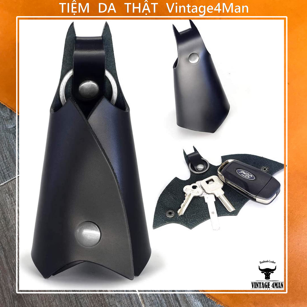 Bao Da Chìa Khóa Batman Cho Chùm Khóa Oto Xe Máy / da thật | Shopee ...