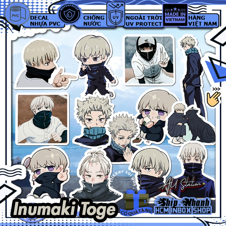 Set Sticker nhân vật Inumaki Toge, Hình dán Jujutsu Kaisen Chú thuật ...