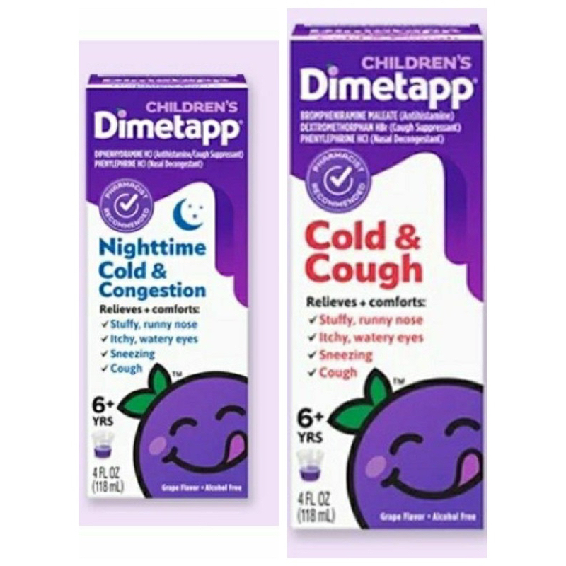 Siro Dimetapp Day & Night cảm ho, sổ mũi trẻ em | Shopee Việt Nam
