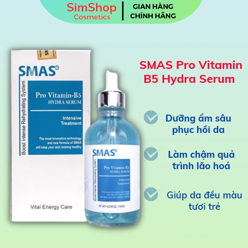 Serum Cấp Ẩm và Phục Hồi Da SMAS Pro Vitamin B5 Hydra Serum Tăng cường ...
