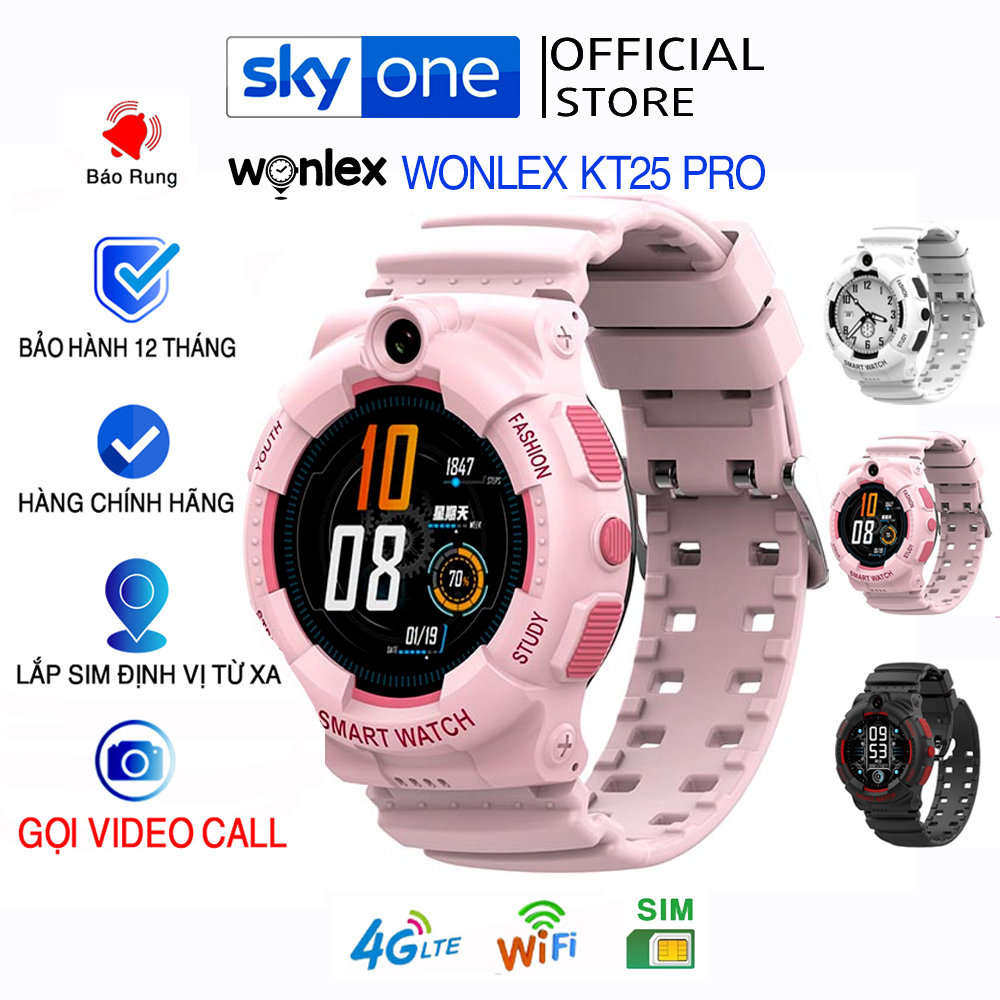 Đồng Hồ Thông Minh Lắp Sim WONLEX SKYONE KT25 PRO - KT27 PRO 4G , Gọi Video - Có Rung , Định Vị ...