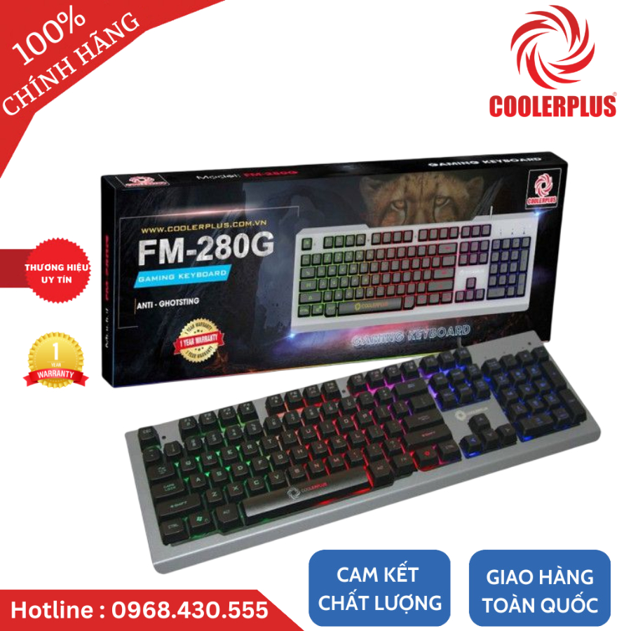 Bàn Phím Bán Cơ Coolerplus FM-280G Đẹp, Bấm Êm, Không Tiếng Kêu (Kết Nối Có Dây) - Phụ Kiện Máy ...