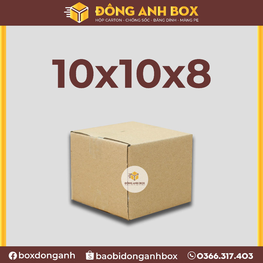 Hộp 10x10x8 hộp giấy đóng hàng, hộp shipcod ,hộp carton giá rẻ tại ...