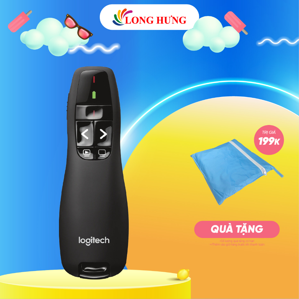 Bút trình chiếu Logitech R800 Laser Presentation Remote - Hàng chính ...