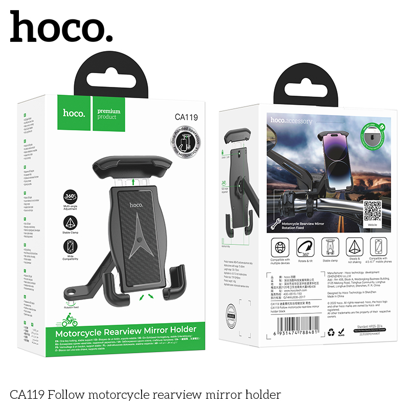 Giá đỡ điện thoại xe Ôtô Hoco CA103 Dùng cho lọc gió trên xe hơi chắc ...