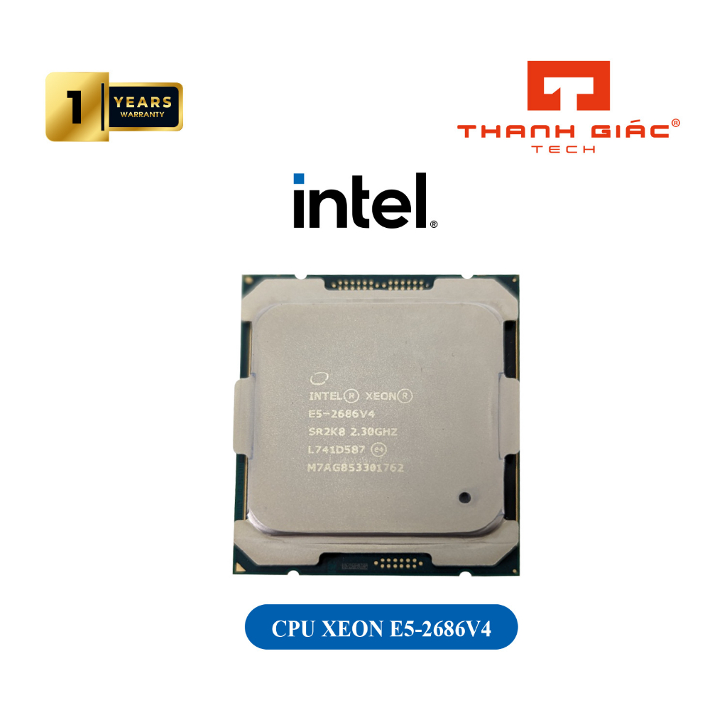 CPU Bộ xử lý Intel® Xeon® E5-2686 v4 2.30GHz 18 Lõi 36 Luồng - Bảo Hành ...